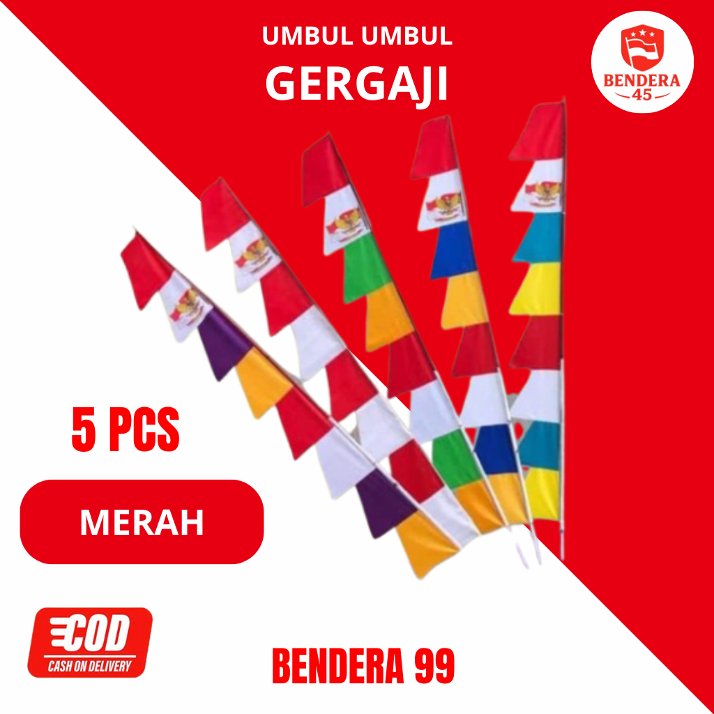 Jual Bendera umbul umbul GARUDA paket 5 pcs boleh mix | Shopee Indonesia