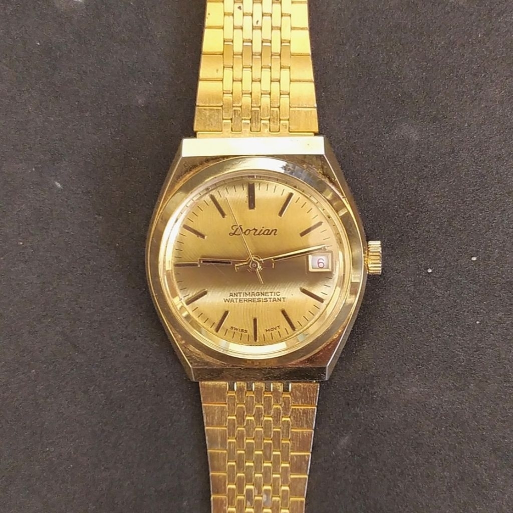 Jual VINTAGE WATCH DORIAN ANTIMAGNETIC WATERRESISTANT MANUAL WINDING ...