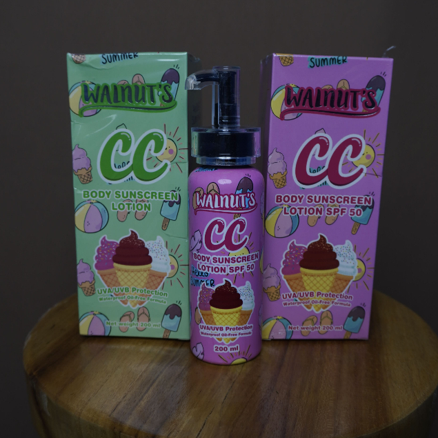 Jual Walnut's CC Body Sunscreen Lotion SPF 50 | Shopee Indonesia