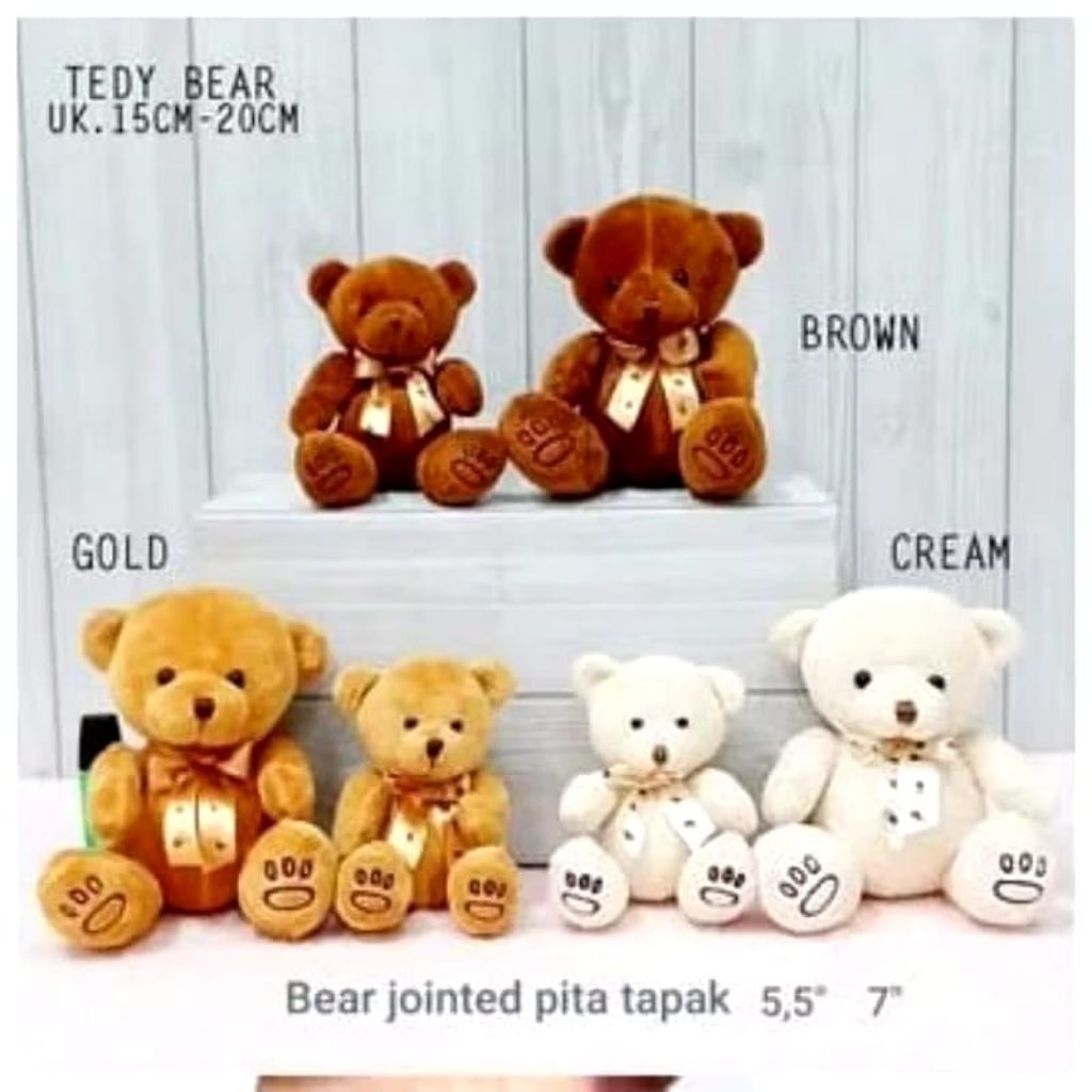 Jual boneka Teddy bear telapak 15cm | Shopee Indonesia