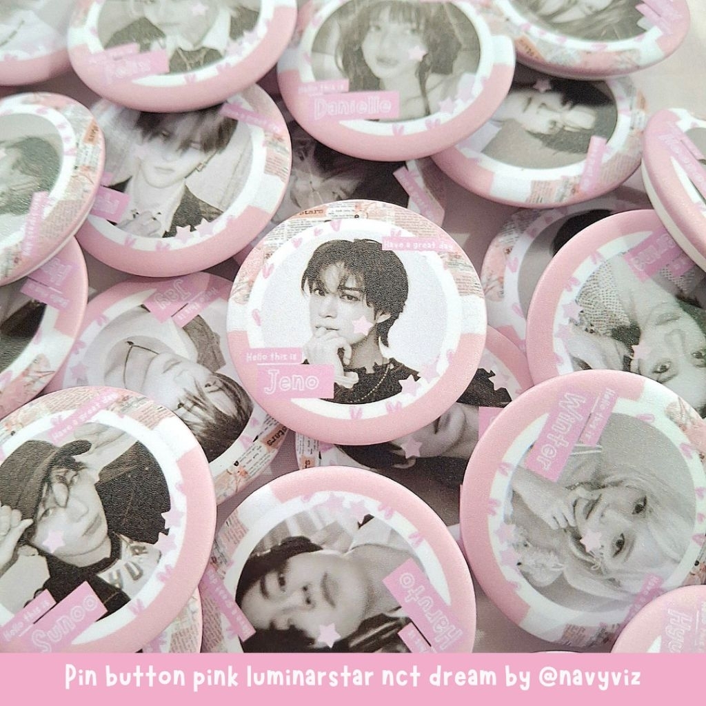Jual [PIN BUTTON] NCT DREAM pink luminarstar & sweet dango ver. pin ...