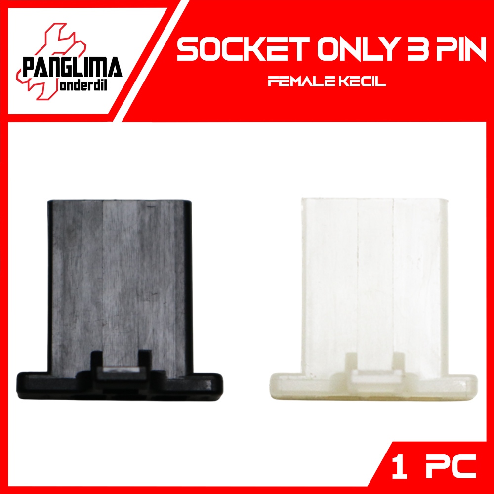 Jual Socket Only Female 3 Pin Kecil Mini 110 Hanya Soket Conector ...