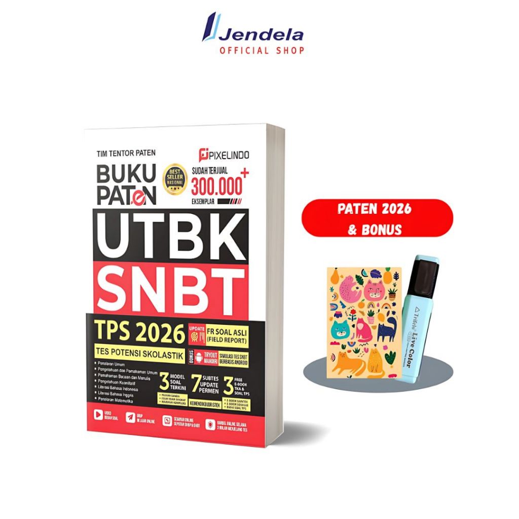 Jual Buku Paten SNBT 2026 & 2025 Buku UTBK SNBT TPS 2026 2025 Lengkap Softcover Plus Update Soal ...