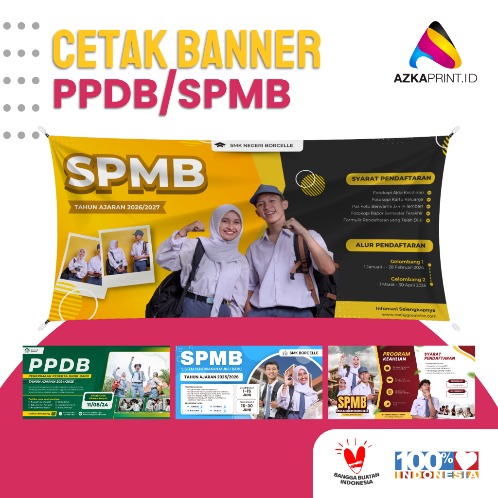 Jual Cetak Banner PPDB / Banner SPMB – Free Design Custom / Kirim ...