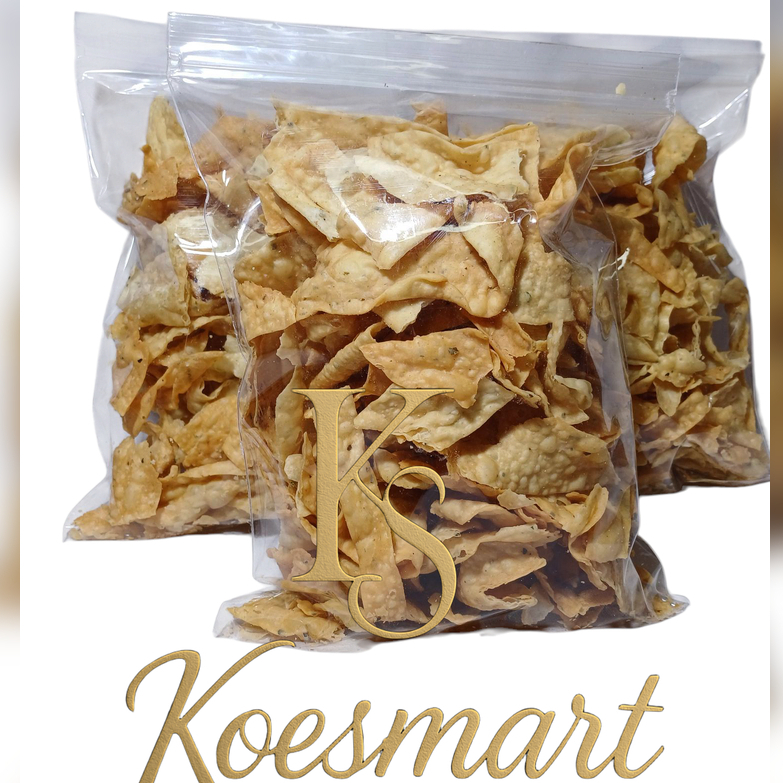 Jual Snack Pangsit Goreng Renyah 250gr – Cemilan Kering Gurih Jadul ...