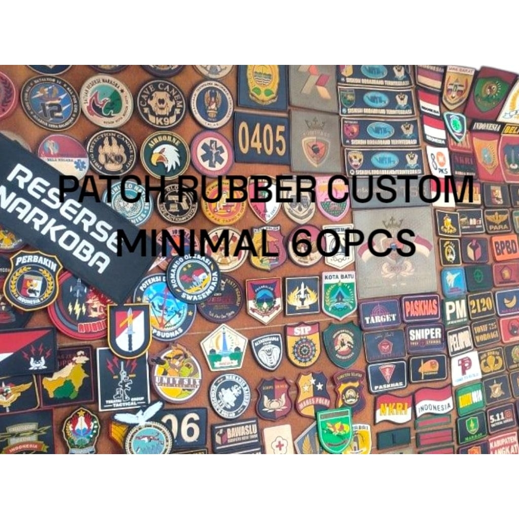 Jual PATCH RUBBER CUSTOM LOGO | Shopee Indonesia
