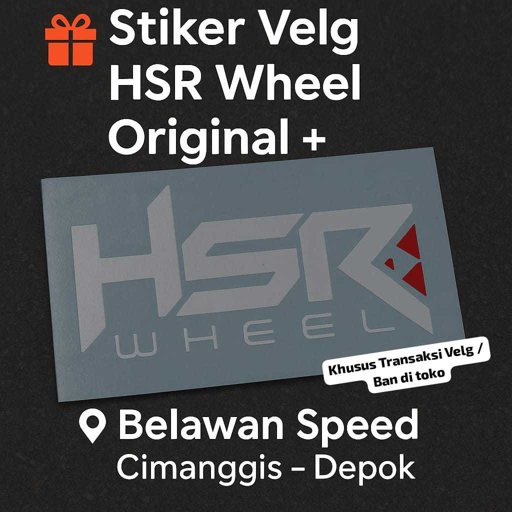 Jual Stiker HSR KHUSUS transaksi velg / ban dikirim beserta nota ...