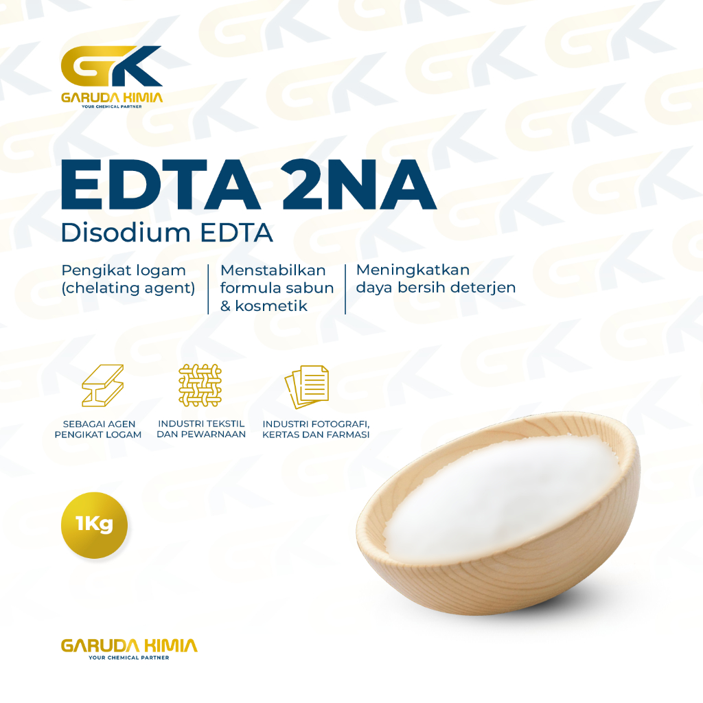 Jual Edta 2NA 1kg / Disodium EDTA / Ethylenediaminetetraacetic acid disodium salt / Disodium ...