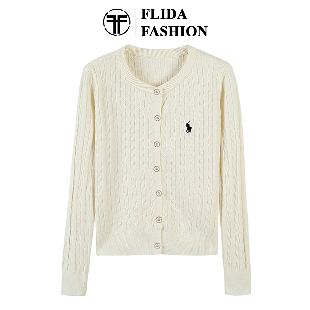 Jual FLIDA FASIHON - 020 Cardigan rajut wanita kancing hidup kerah ...