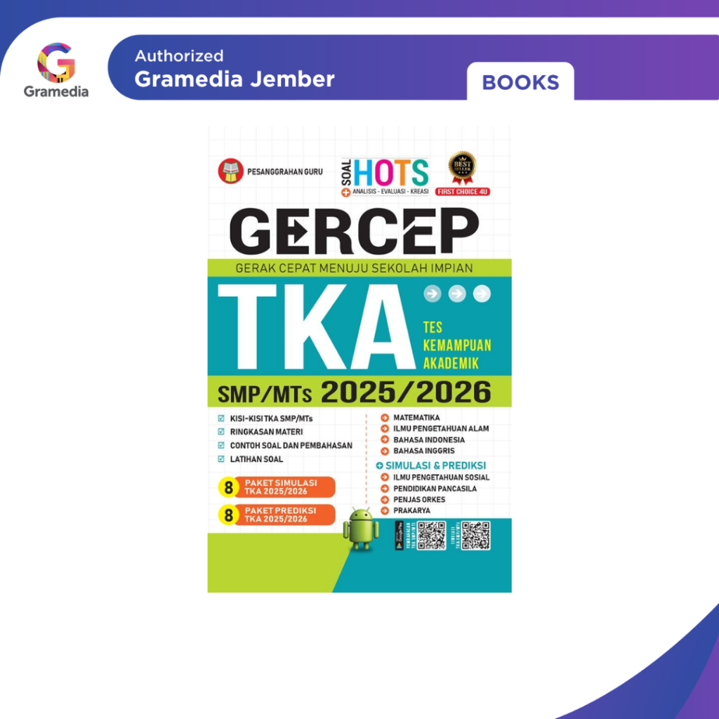 Jual Gercep TKA (Tes Kemampuan Akademik) SMP/MTs 2025/2026 ...
