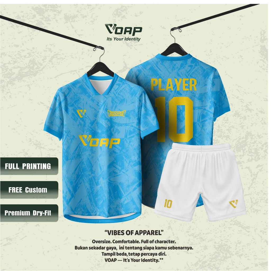 Jual Jersey Futsal Jersey Bola Full Printing Jersey volly jersey ...
