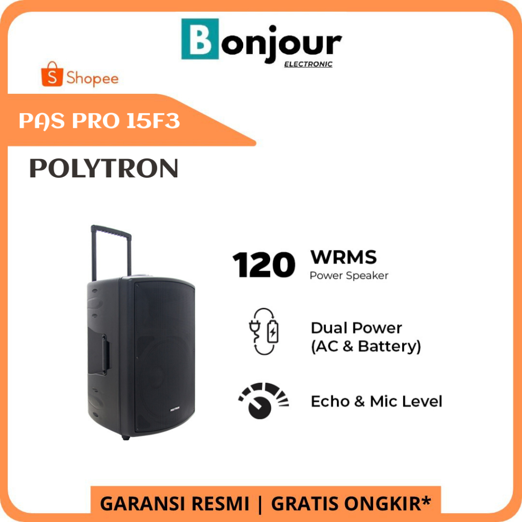 Jual Speaker Polytron PAS PRO15F3 Speaker Bluetooth Polytron PASPRO ...