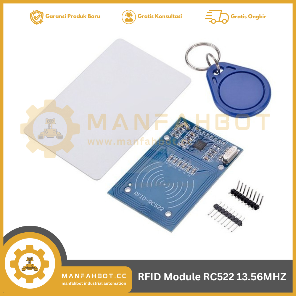Jual Modul RFID RC522 13.56MHz – Pembaca Kartu RFID RC52 RFID Card ...