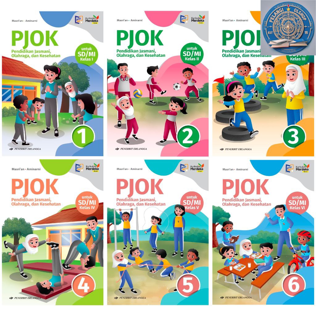 Jual ERLANGGA PJOK SD/MI KELAS 1 2 3 4 5 6 KURIKULUM MERDEKA REVISI | Shopee Indonesia