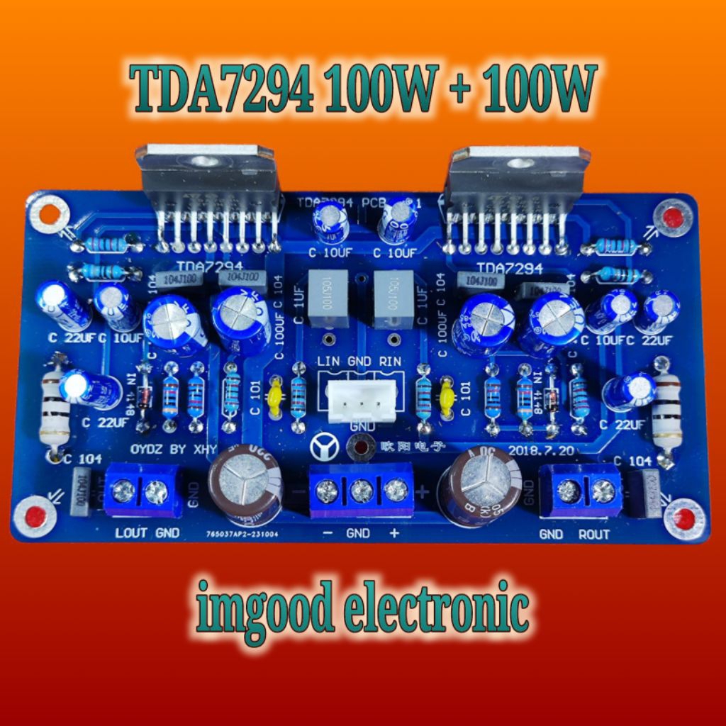 Jual TDA7294 STEREO 100W + 100W Modul Amplifier | Shopee Indonesia