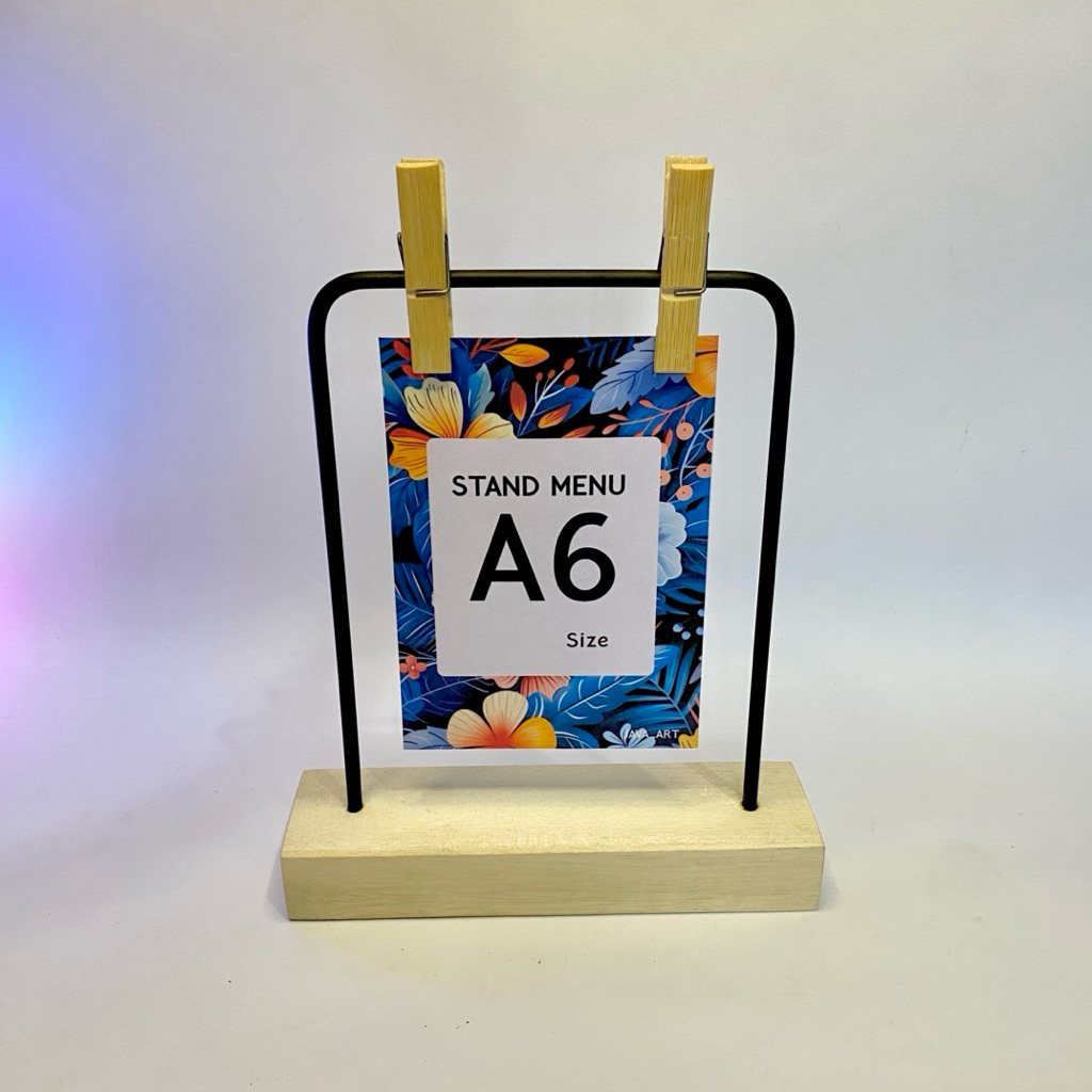 Jual STAND HOLDER MENU A6 PORTRAIT INDUSTRIAL KALENDER MEJA FOTO NOMOR ...