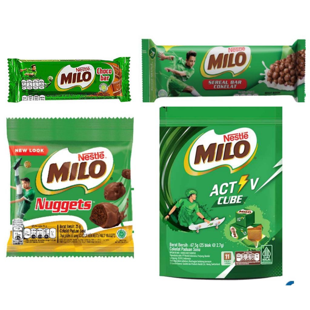 Jual MILO Aneka Cemilan Snack Choco sereal Bar cokelat nuggets cube ...