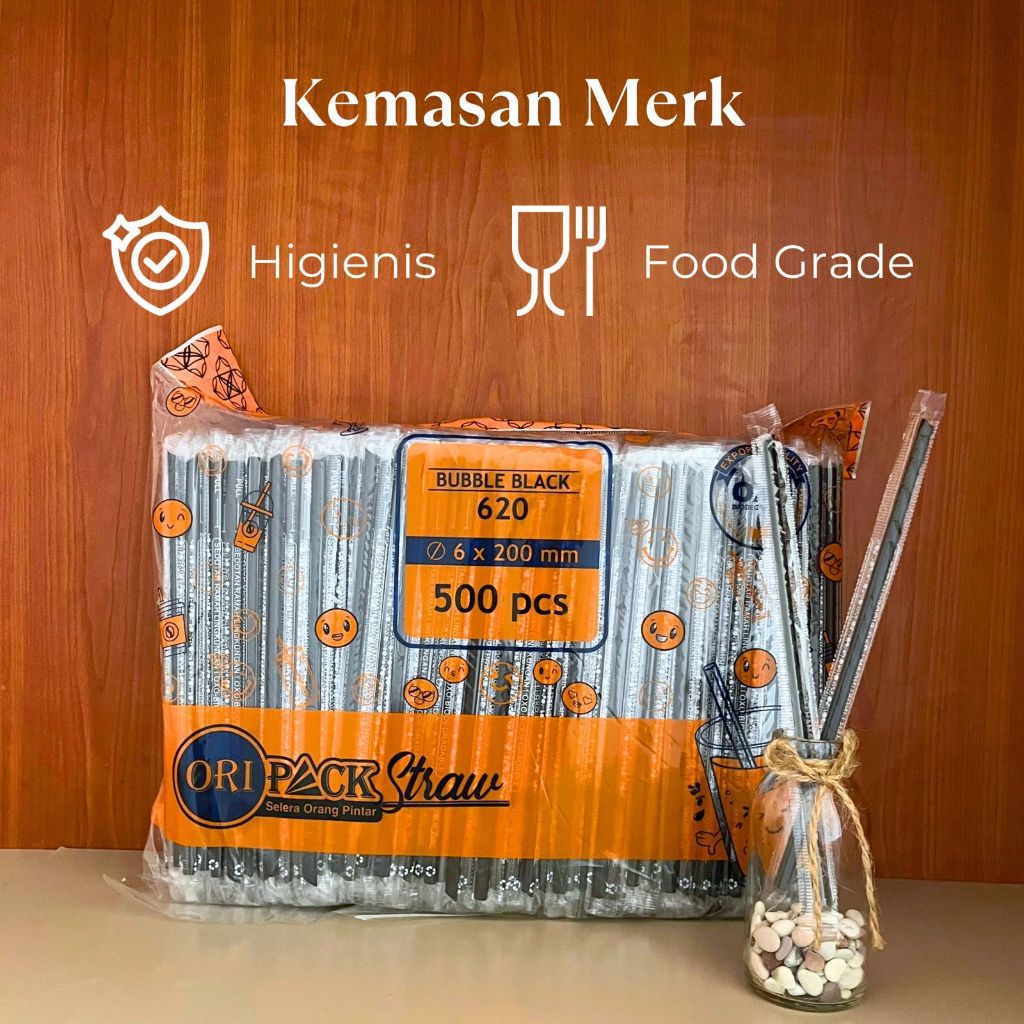 Jual (Grosir) Sedotan Steril Oripack 6.20 6mm Isi 500 Halal Untuk ...