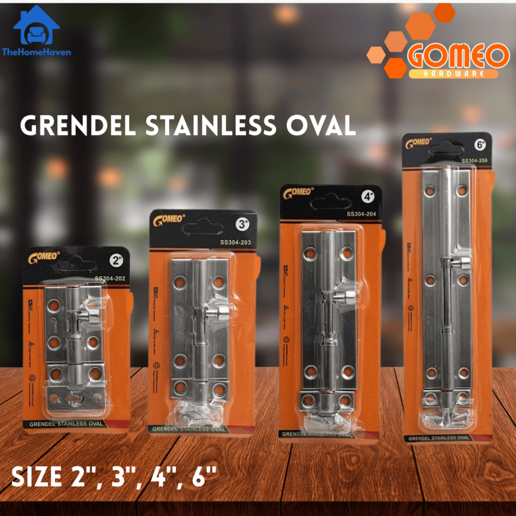Jual TERLARIS! (24 PCS) GOMEO Grendel Stainless Oval - Ukuran 2", 3", 4 ...