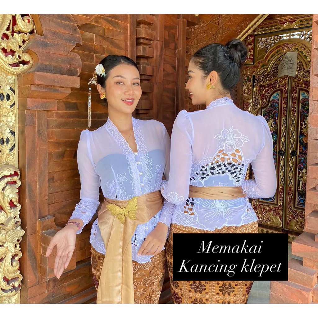 Jual SERI PUTIH 2 kebaya bordir bali murah terlaris terbaru kebaya ...
