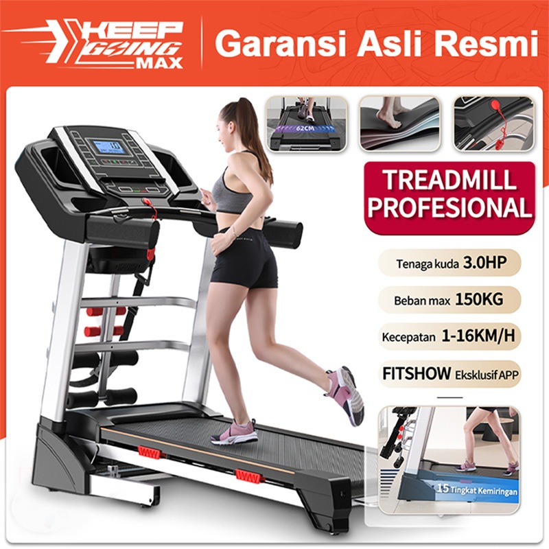 Jual Keep Going Max- Treadmill Listrik Rumahan/Treadmill Multifungsi Peralatan Kebugaran ...