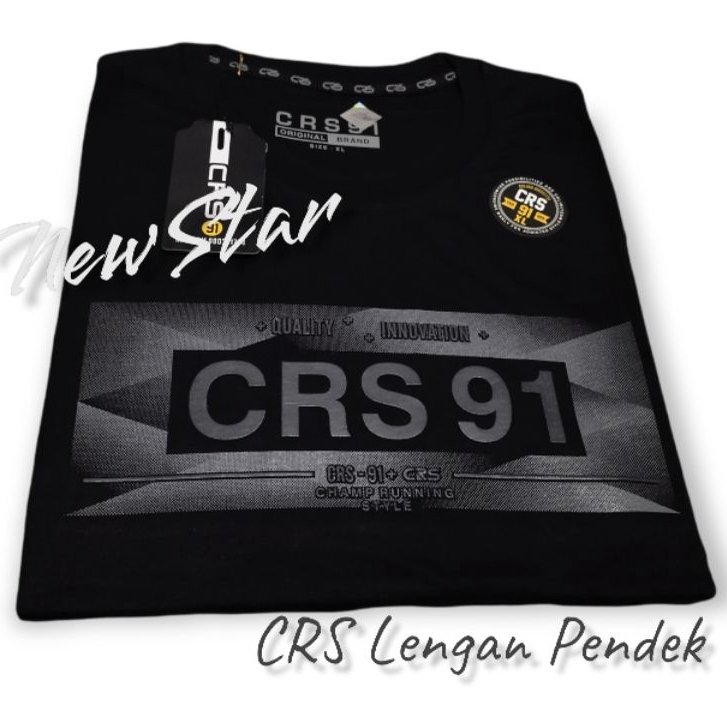 Jual [COD]Kaos Oblong Pria Distro CRS 91 Lengan Pendek Basic/Kaos CRS 91 Basic Terbaru /Kaos ...
