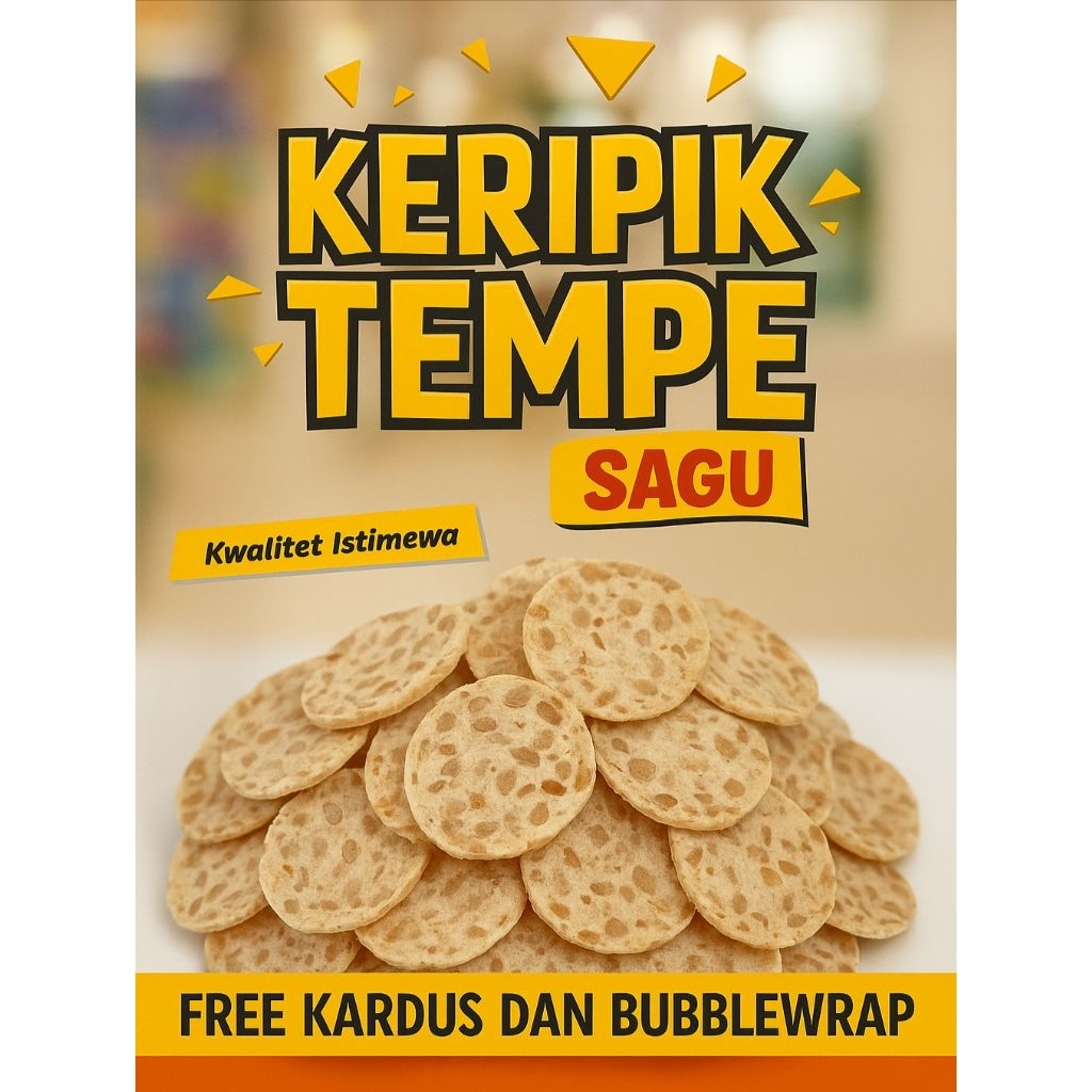 Jual Keripik Tempe Sagu Ori 250G I 500G I 1KG TERMURAH + PACKING DUS ...