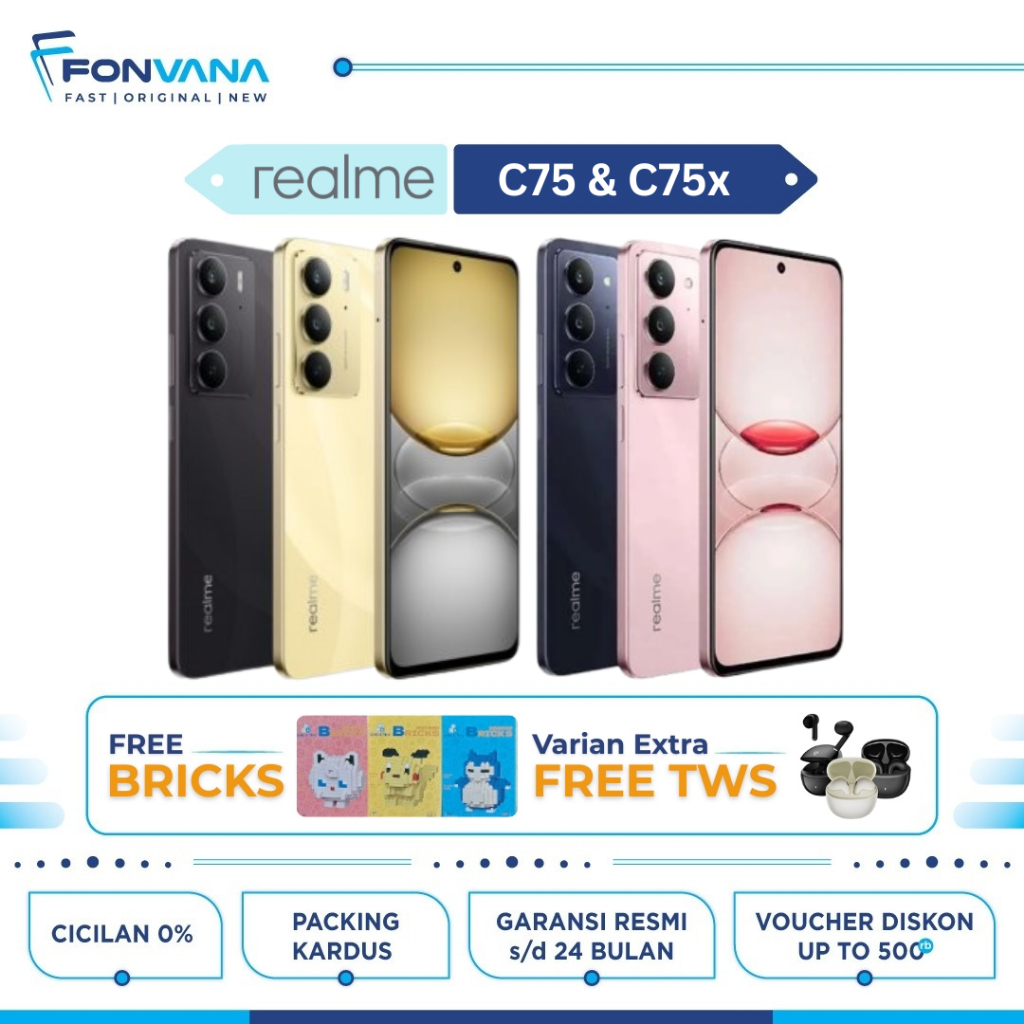 Jual Realme C75 8/128GB 8/256GB - Realme C75x 8/128 - Layar 6.72 inches ...