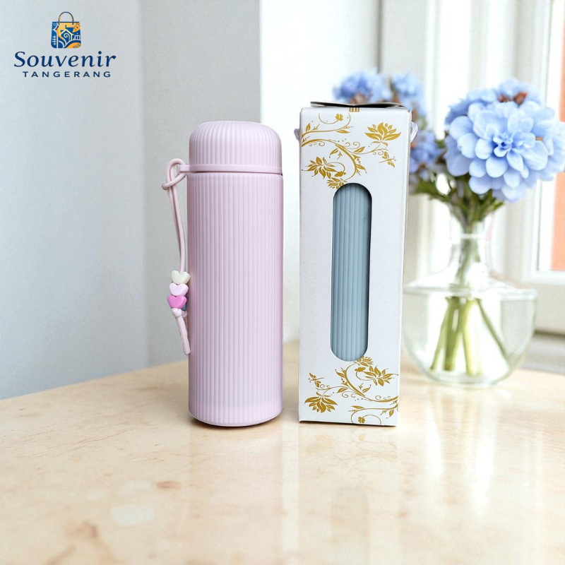 Jual Botol Makaron / Tumbler Maccaron / Botol Kaca Macaron Dengan ...