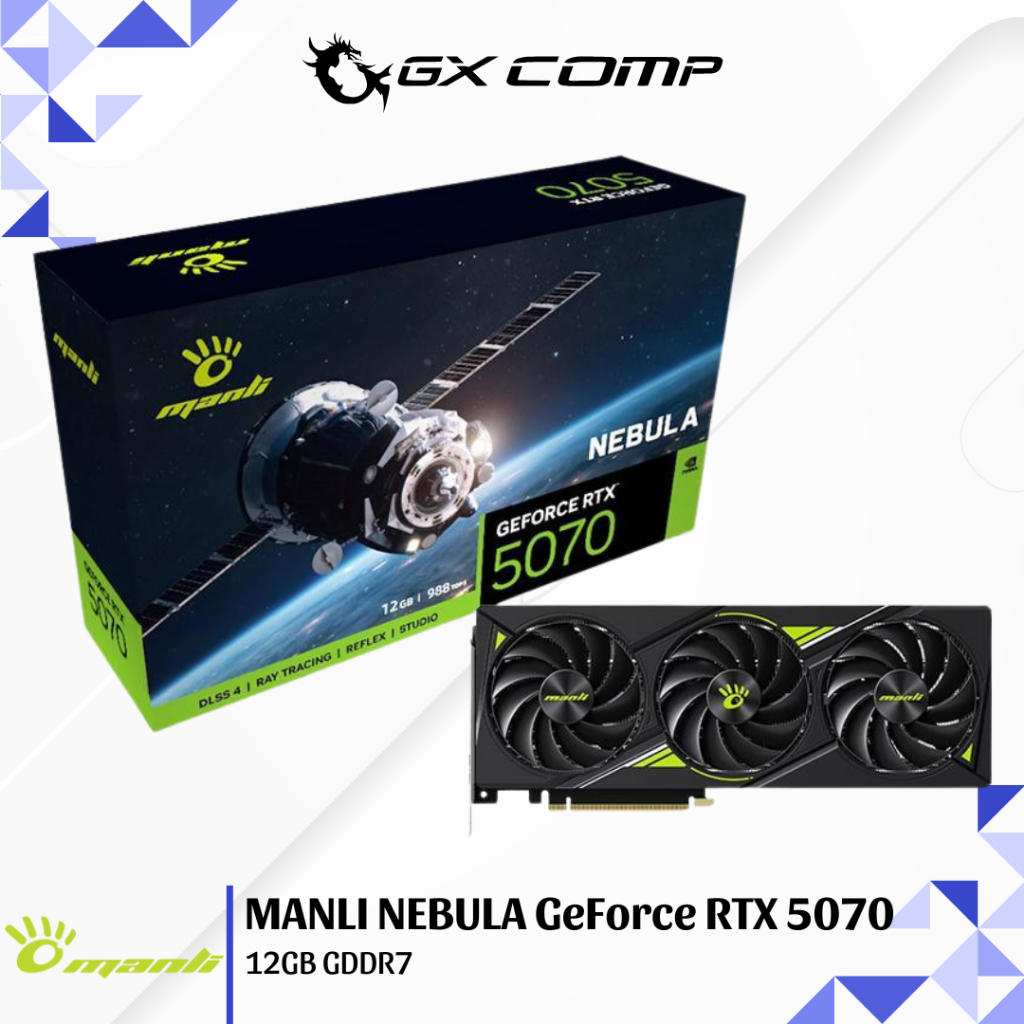 Jual VGA Manli Nebula GeForce RTX 5070 12GB GDDR7 | Shopee Indonesia
