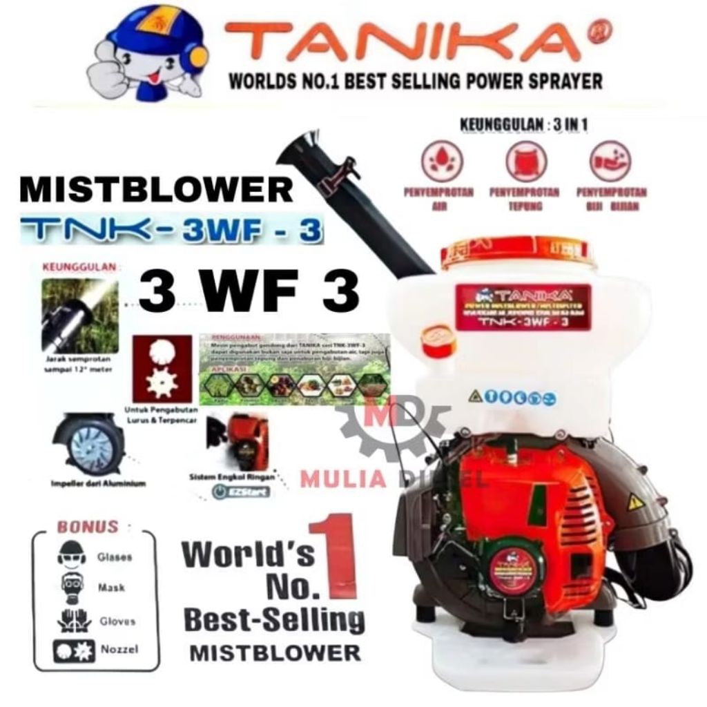 Jual MESIN SEMPROT HAMA BLOWER TANIKA 3WF3 2tak / MIST BLOWER TANIKA 3WF3 | Shopee Indonesia