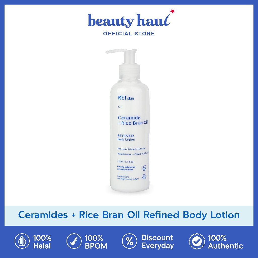 Jual REI SKIN Ceramides + Rice Bran Oil Refined Body Lotion | Shopee ...