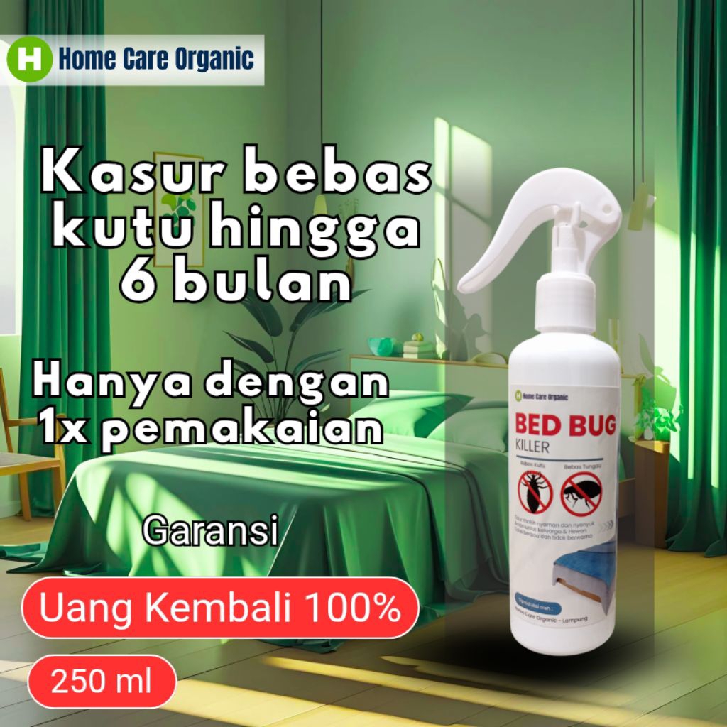 Jual Home co Bed Bugs Killer Spray Anti Kutu Kasur Tungau / Kutu Busuk Tahan 6 Bulan Dengan 1x ...