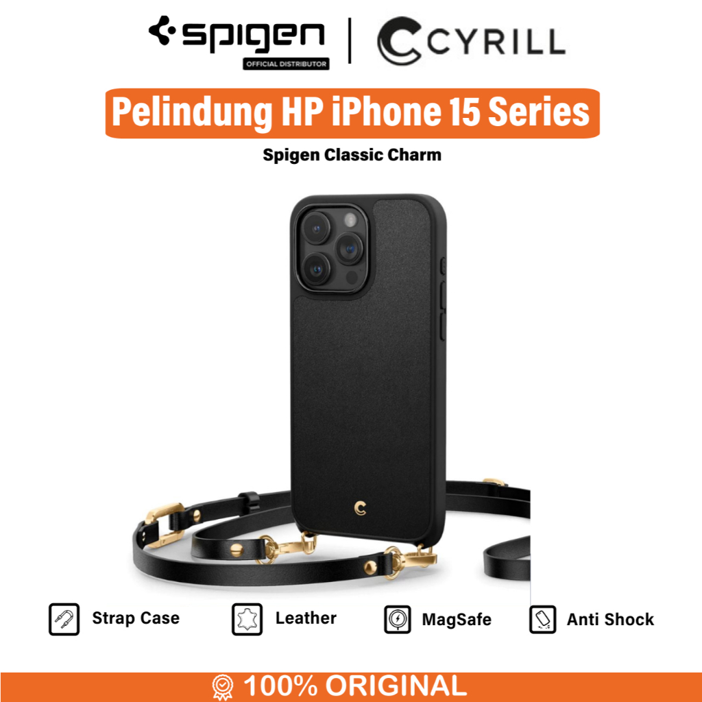 Jual Case iPhone 15 Pro Max Plus Cyrill Classic Charm MagSafe Casing Kulit | Shopee Indonesia