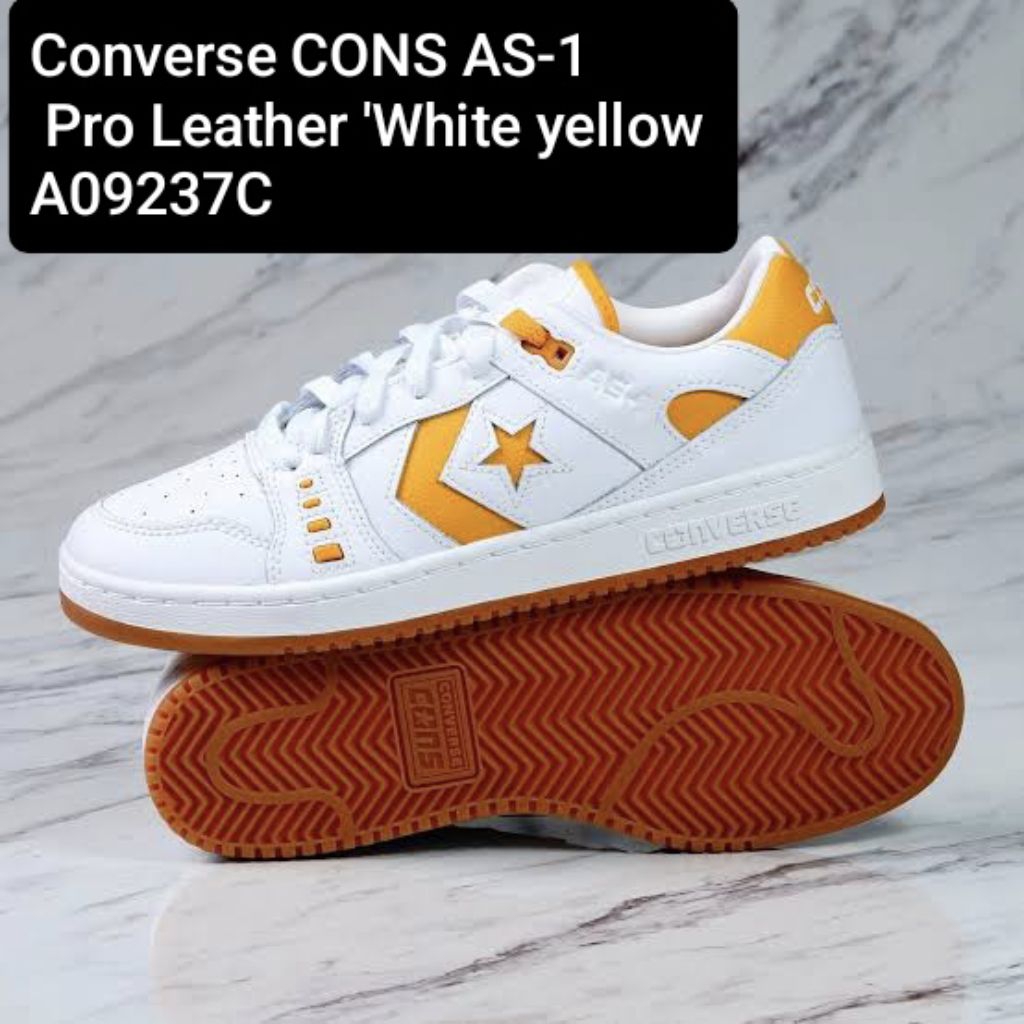 Jual Converse CONS AS-1 Pro Leather 'White Yellow - A09237C Original ...