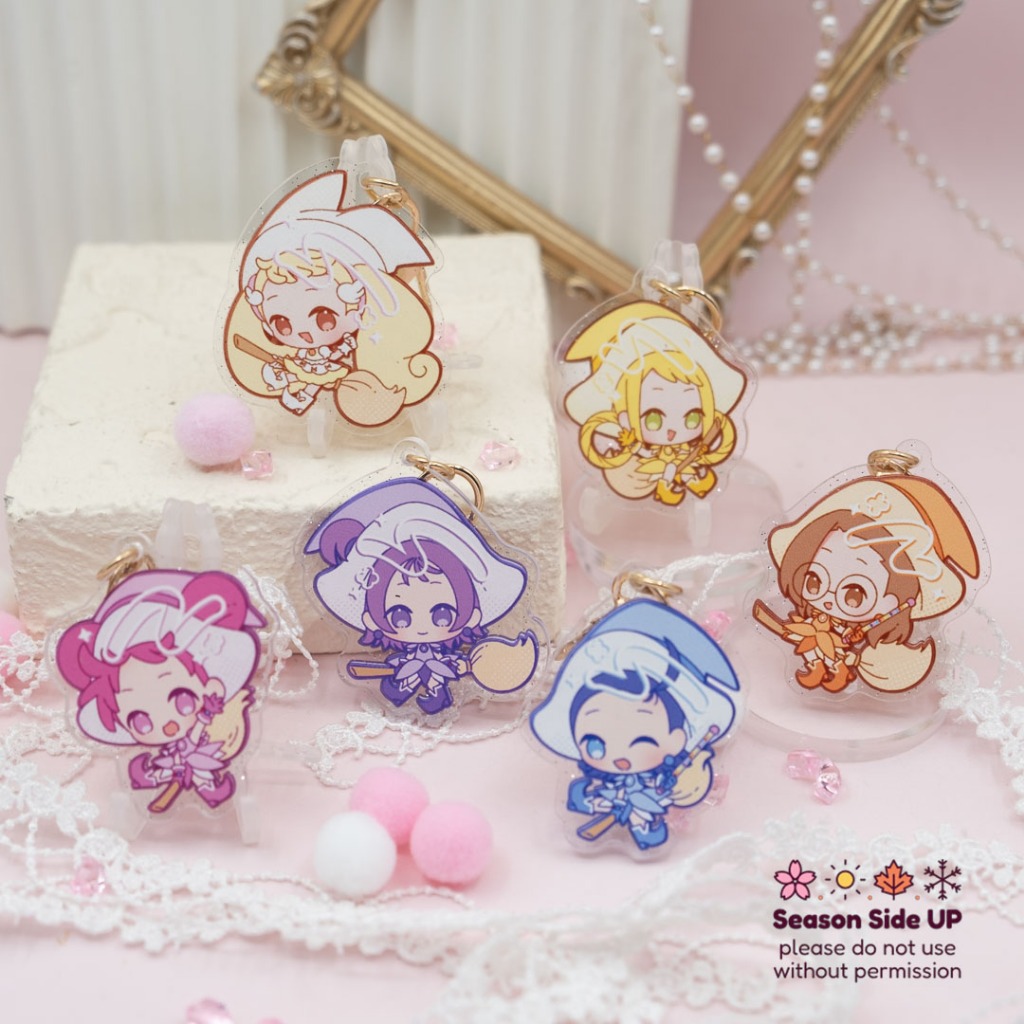 Jual Ojamajo Doremi Magical Doremi Acrylic Glitter Keychain | Fanart ...