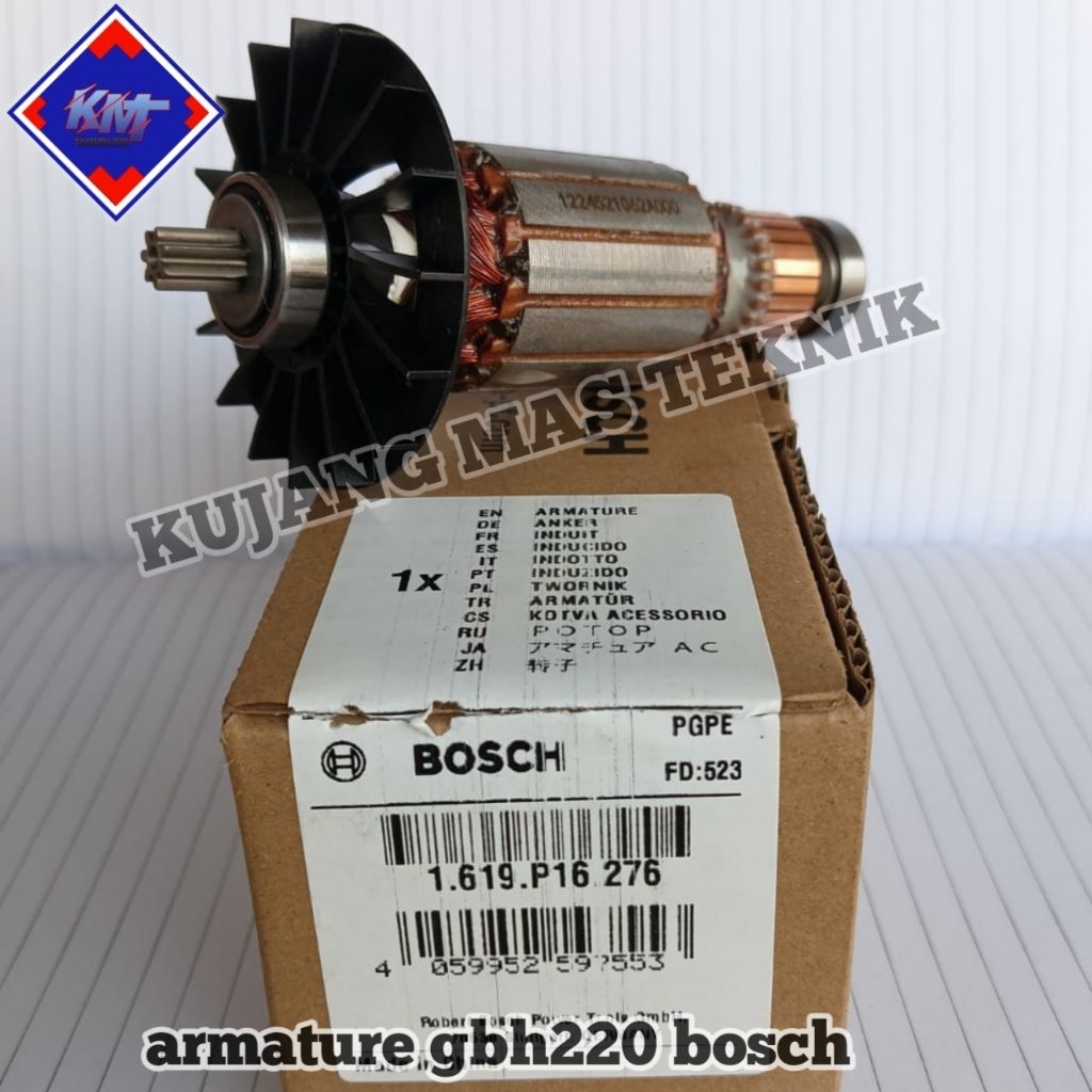 Jual ARMATURE ANGKER GBH220 ORIGINAL BOSCH ROTOR ANGKER GBH 220 BOSCH ...
