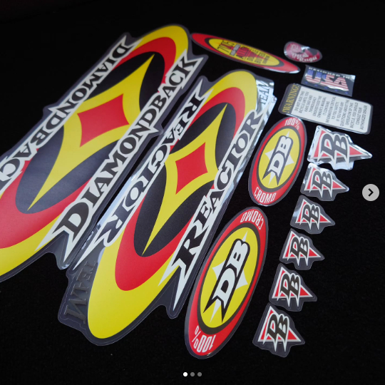 Jual Stiker Decal Mid BMX Diamondback Reactor Team era 98-2000 | Shopee ...