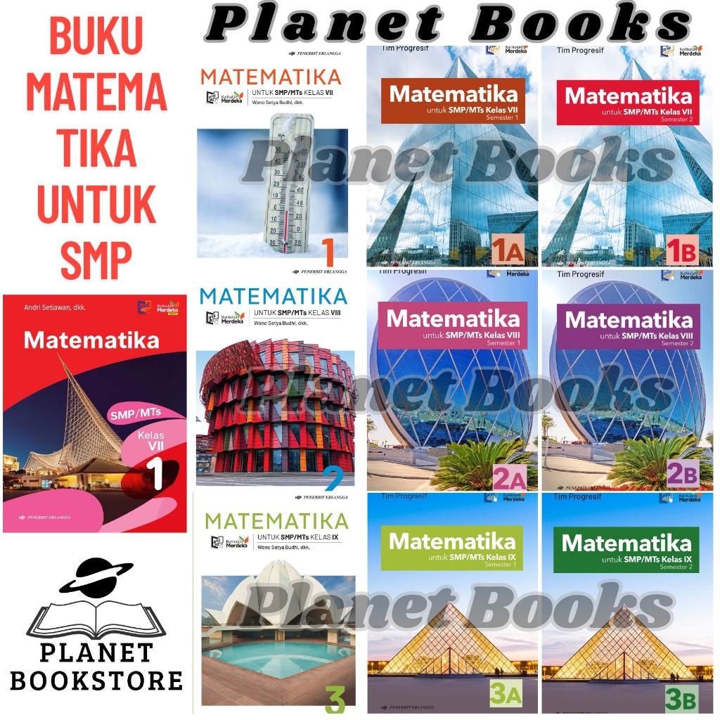Jual BUKU MATEMATIKA SMP TERBARU KELAS 1,2,3 ATAU 7,8,9 SMP/MTS ...