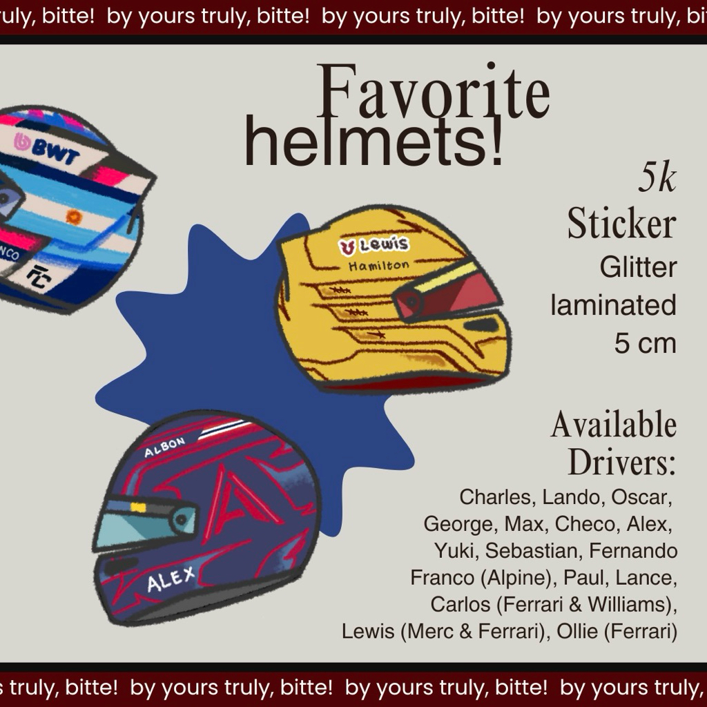 Jual [PRE ORDER] Formula 1 F1 Helmet Sticker Stiker Helm | Shopee Indonesia