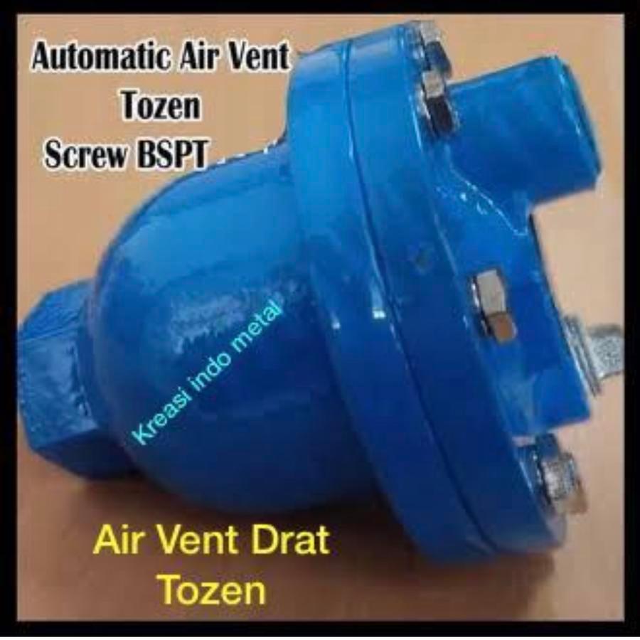 Jual Air vent Valve Tozen 1” inch -Airvent cast iron (drat) ven /fen 25 ...
