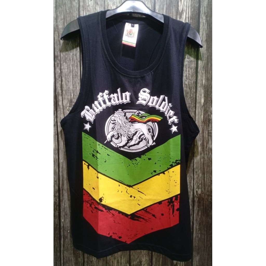 Jual SINGLET RASTA LEKBONG REGGAE BUFFALO SOLDIER ORIGINAL JAVAMAIKA ...