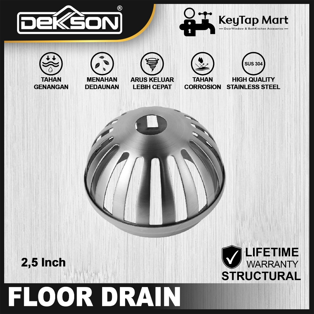 Jual ROOF DRAIN RD DKS 1090 2.5'' SUS304 SSS DEKKSON SARINGAN ATAP AIR ...
