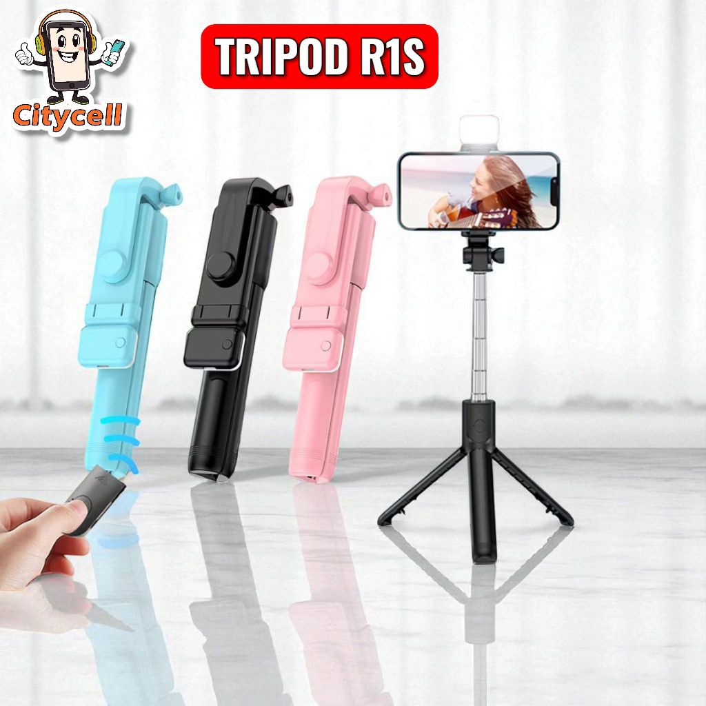 Jual Tongsis full black Tongsis Selfi + Tripod wireless Kabel Dan ...