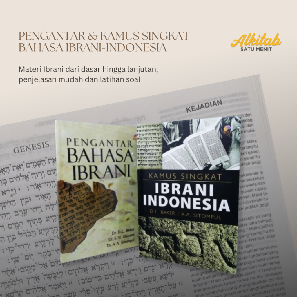 Jual Buku Pengantar Bahasa Ibrani dan Kamus Singkat Ibrani Indonesia ...