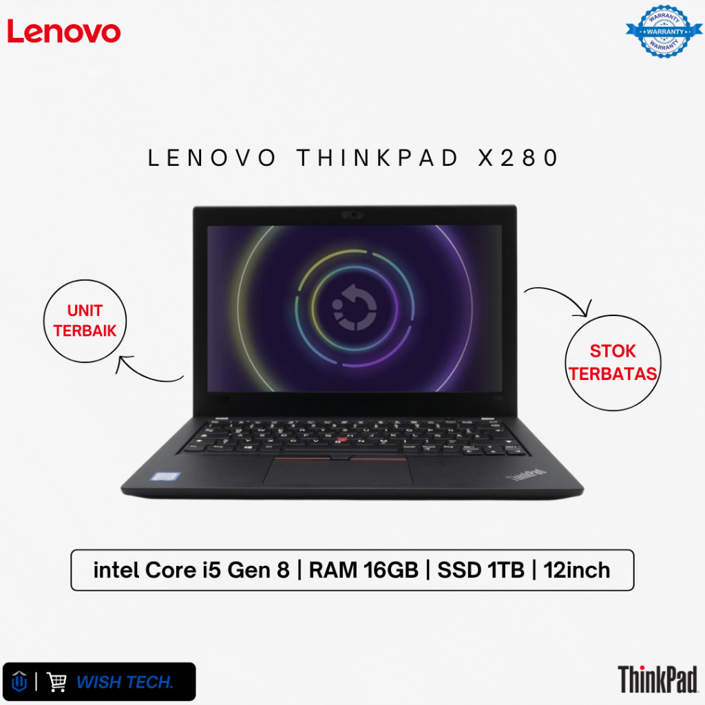 Jual Laptop Lenovo Thinkpad X280 Keyboard Japan (JP) | Core i5 Gen 8 ...
