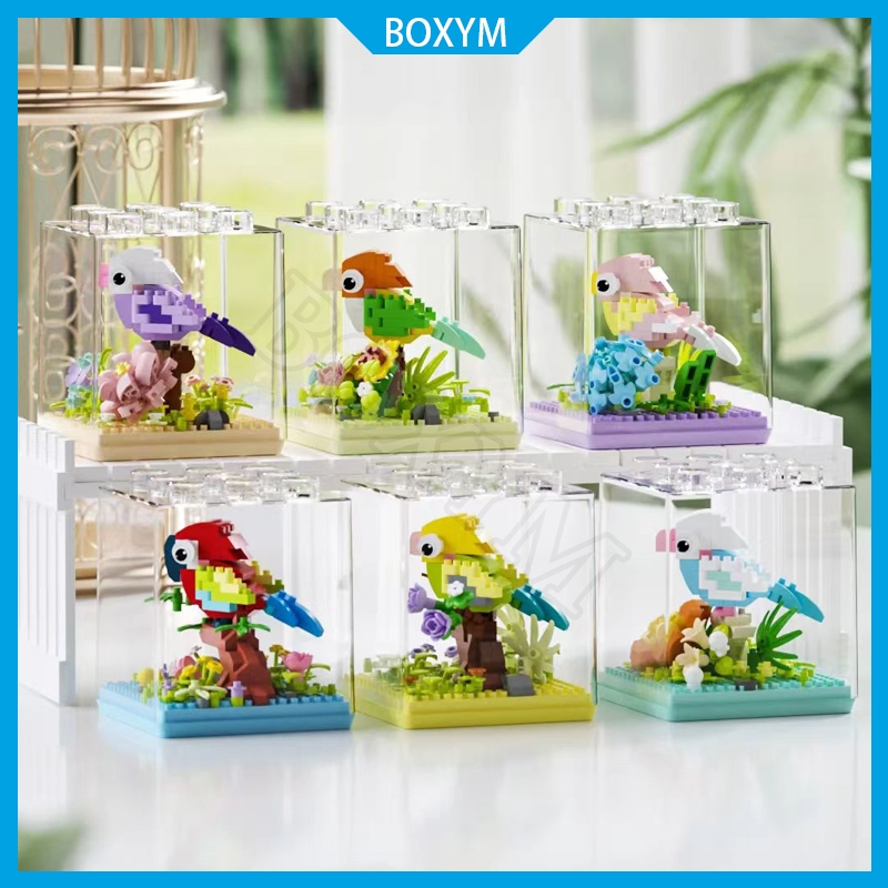 Jual Mainan Balok Susun Parrot Nano Block Anak DIY 3D Mini Toys Cute ...