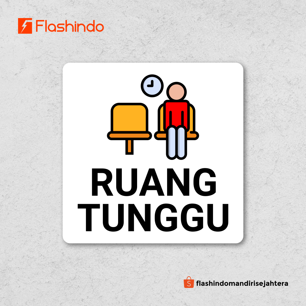 Jual Signboard Akrilik Tulisan Ruang Tunggu/Waiting Room | Ruang Tunggu ...