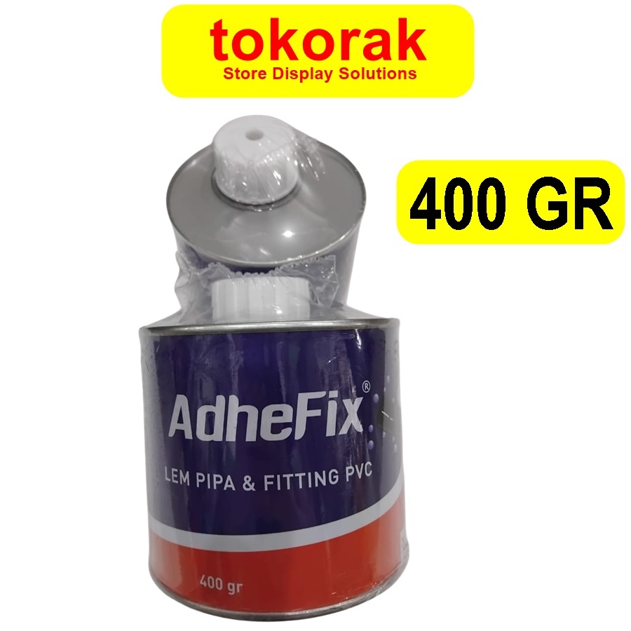 Jual LEM PIPA PVC KALENG 400 GRAM ADHEFIX LEM PVC LEM PIPA PARALON ...