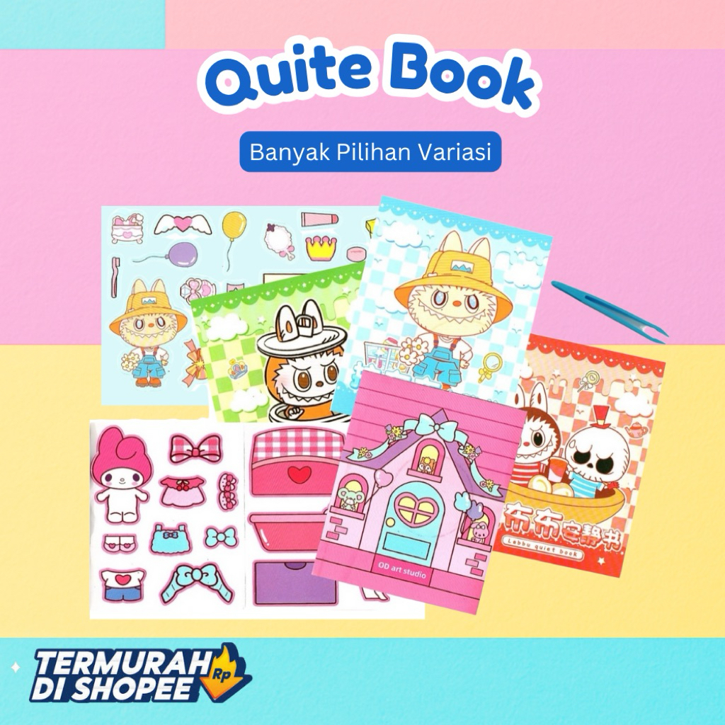 Jual Quiet Book & 3D Busy Book Anak – Labubu | Sanrio | Mini Rumah ...